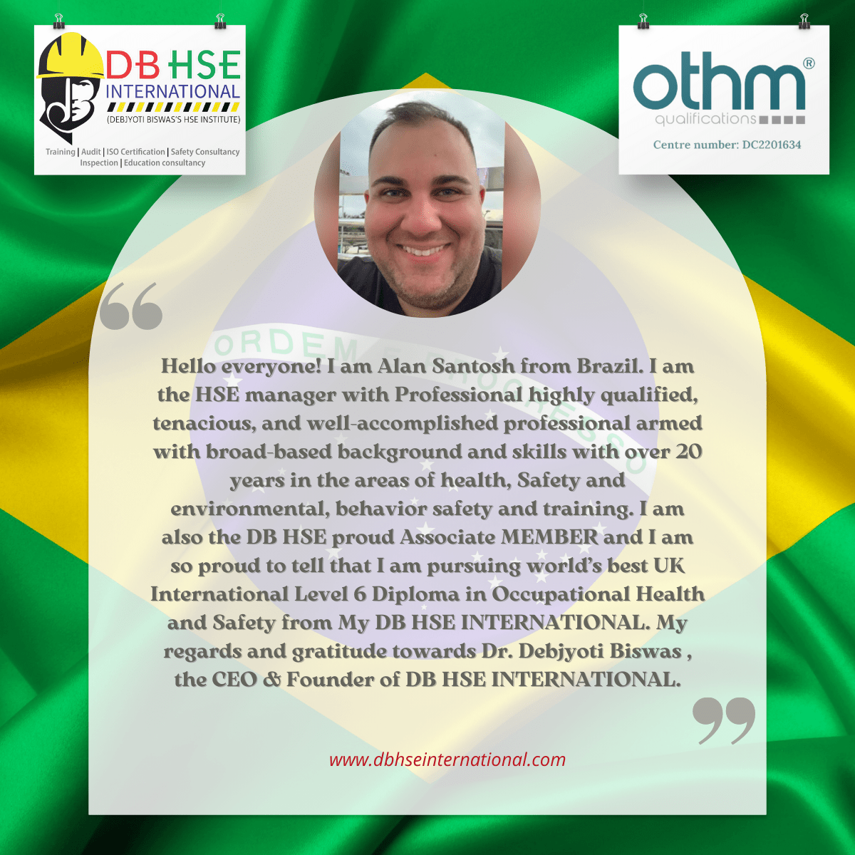 OTHM Level 6 Diploma in Occupational Health and Safety – DBHSE – Institute