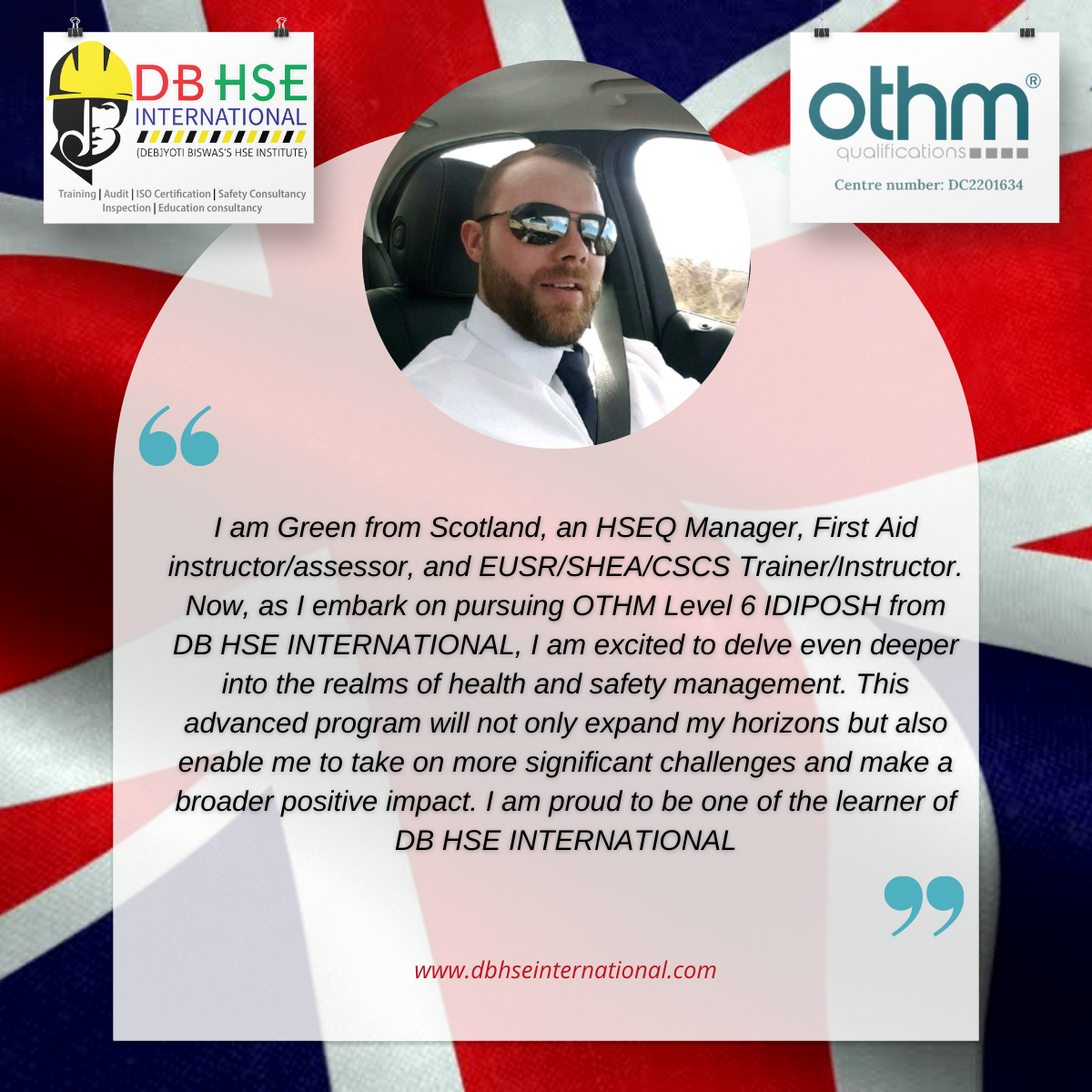 OTHM Level 6 Diploma in Occupational Health and Safety – DBHSE – Institute