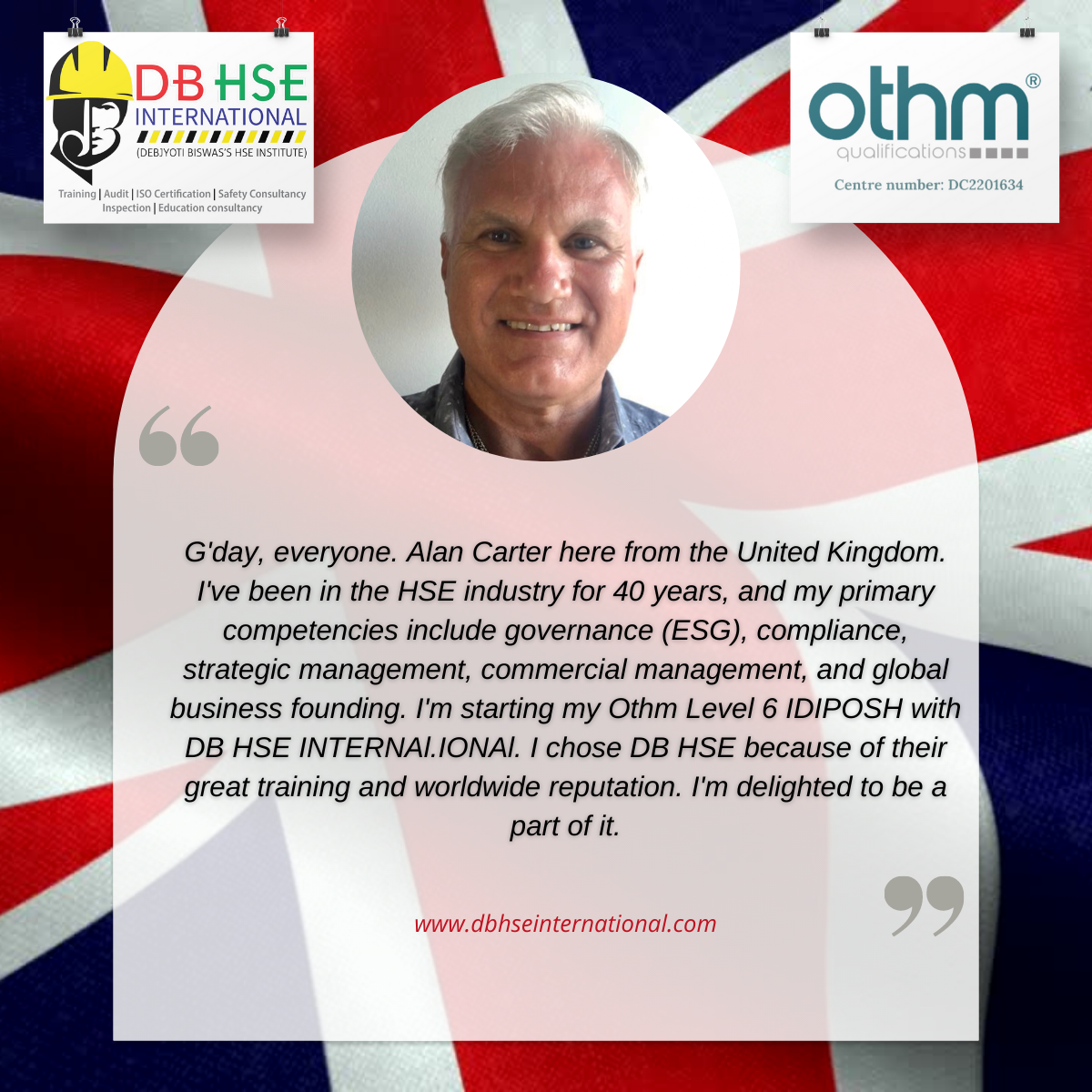 OTHM Level 6 Diploma in Occupational Health and Safety – DBHSE – Institute